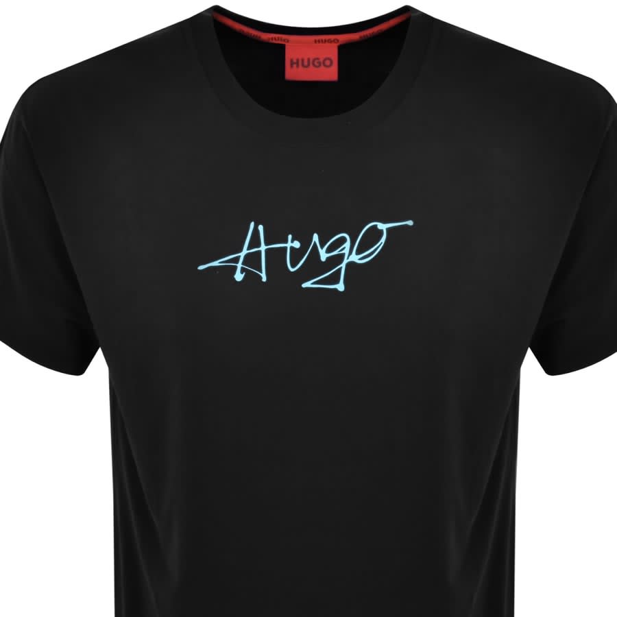 HUGO Handwritten T Shirt Black | Mainline Menswear United States