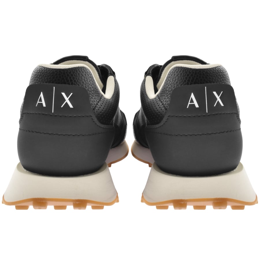 Armani Exchange Logo Trainers Black | Mainline Menswear United States