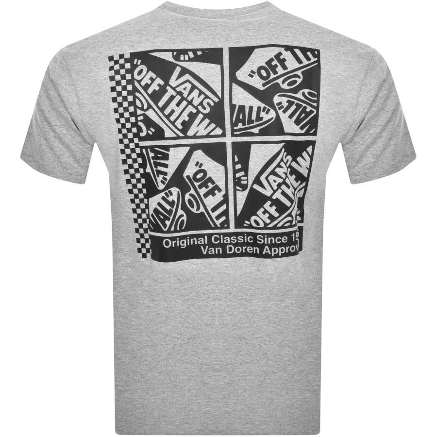 Vans Classic Tech Box Logo T Shirt Grey | Mainline Menswear
