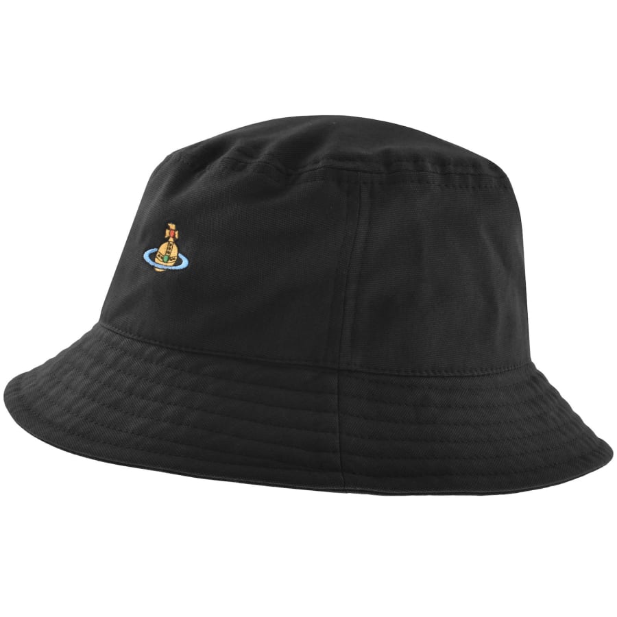 Vivienne Westwood Uni Colour Bucket Hat Black | Mainline Menswear