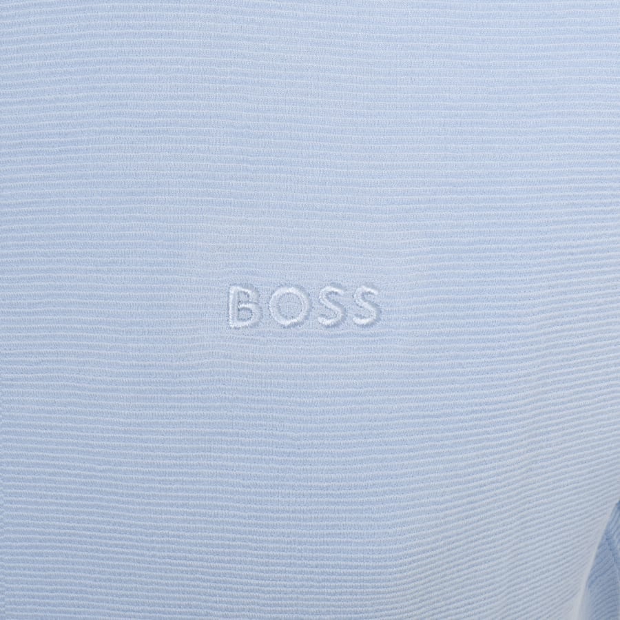 BOSS Rib T Shirt Blue | Mainline Menswear