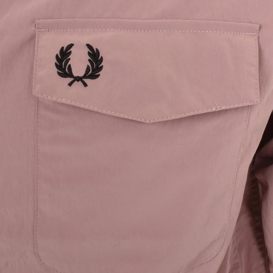 Fred Perry Zip Overshirt Pink | Mainline Menswear