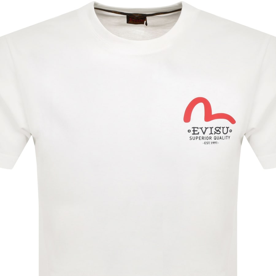 Evisu Logo T Shirt White | Mainline Menswear United States