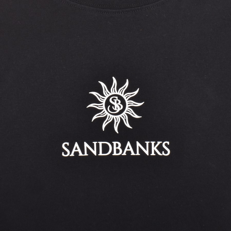 Sandbanks Tipped Logo T Shirt Black | Mainline Menswear