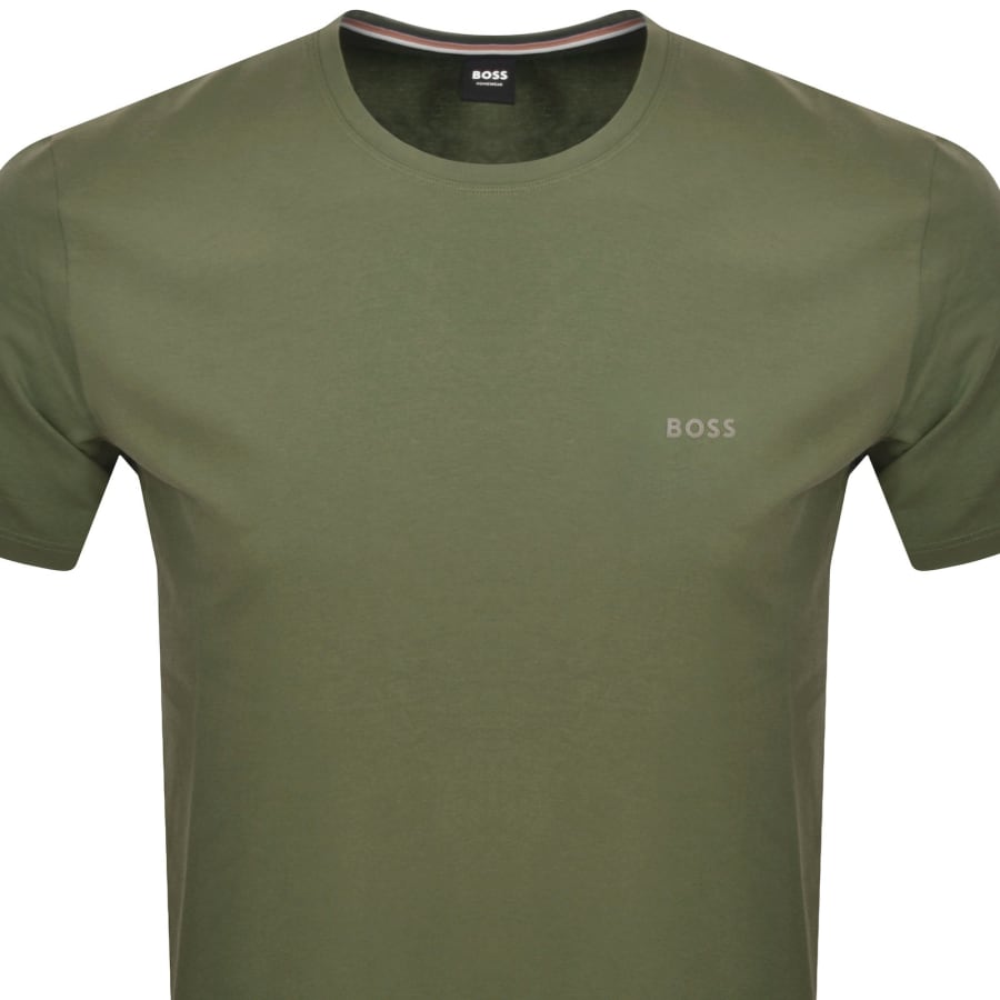 BOSS Thompson Logo T Shirt Green | Mainline Menswear