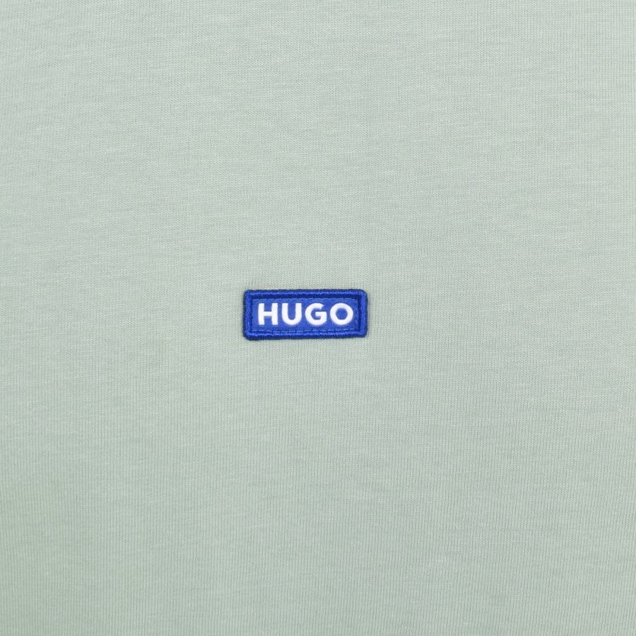 HUGO Blue Nieros Logo T Shirt Green | Mainline Menswear United States