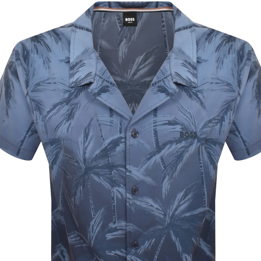 BOSS Zen Beach Shirt Navy | Mainline Menswear United States