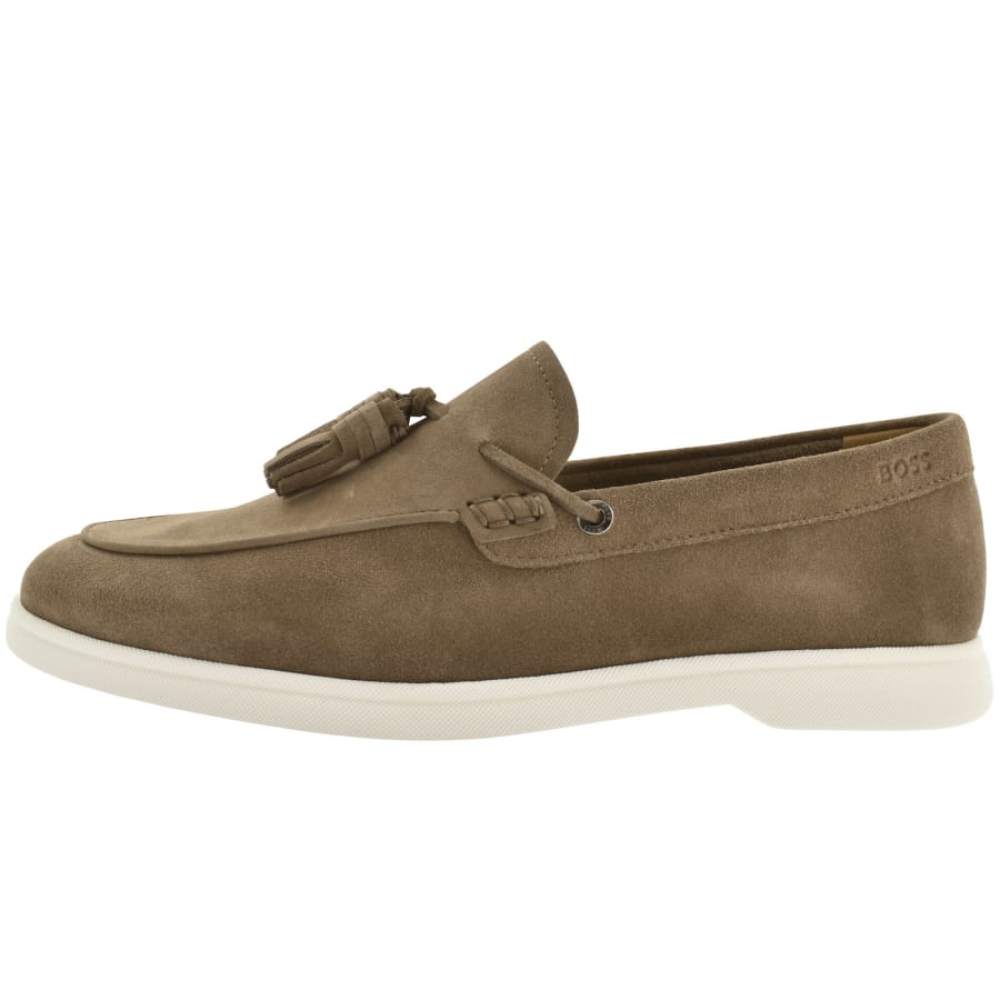 BOSS Sienne Mocc Shoes Brown | Mainline Menswear