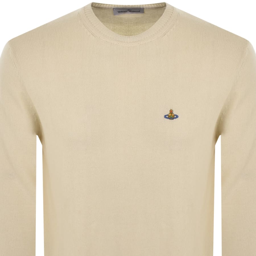 Vivienne Westwood Alex Round Neck Jumper Cream | Mainline Menswear