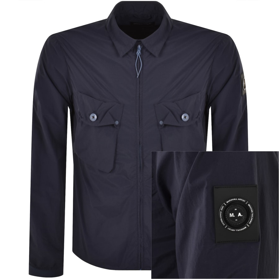 Marshall Artist Tonaro Overshirt Navy | Mainline Menswear