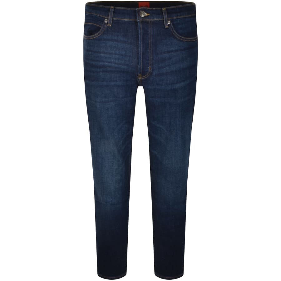 HUGO 634 Tapered Fit Jeans Dark Wash Blue | Mainline Menswear