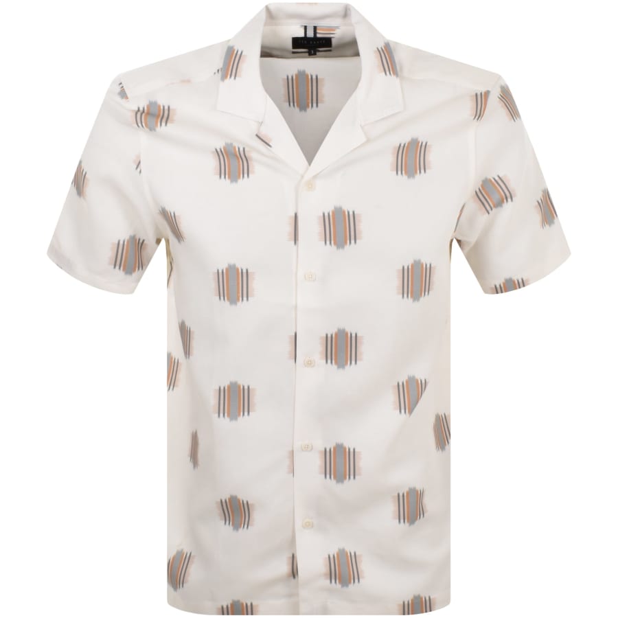 Ted Baker Dimitre Relaxed Fit Shirt Cream | Mainline Menswear