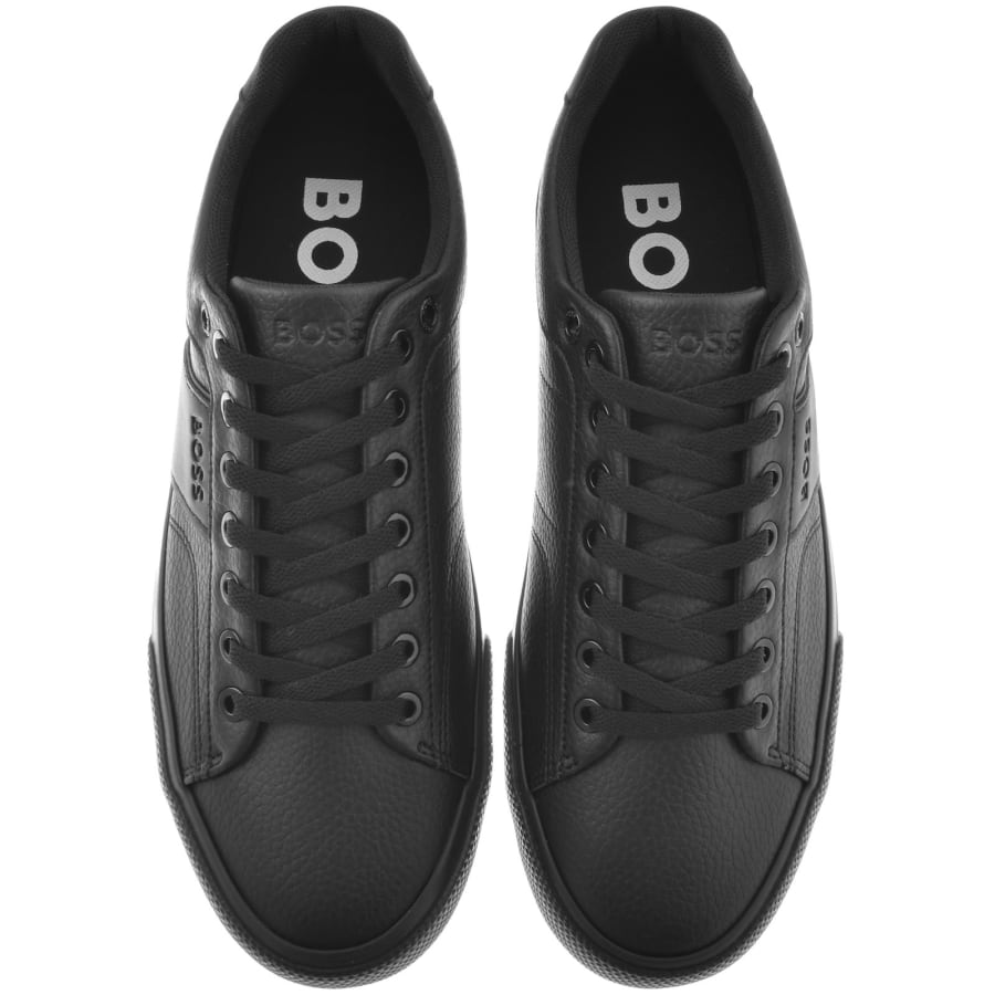 BOSS Aiden Tennis Trainers Black | Mainline Menswear