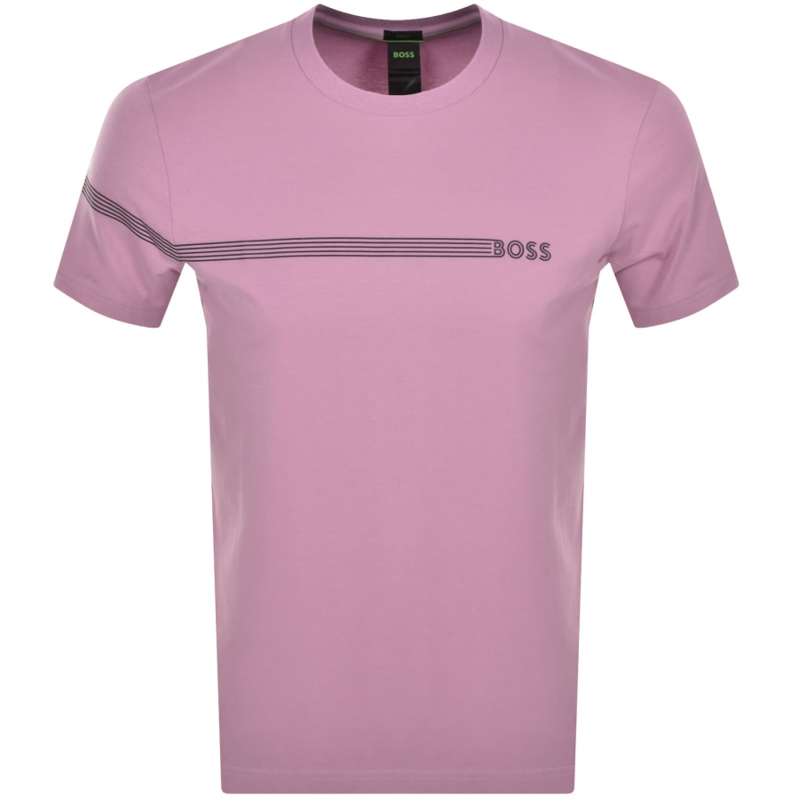 BOSS Tee 5 T Shirt Purple | Mainline Menswear