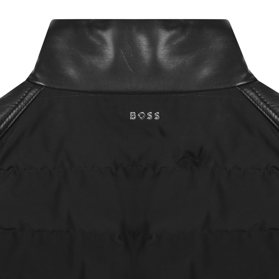 BOSS C Mersino Leather Jacket Black | Mainline Menswear