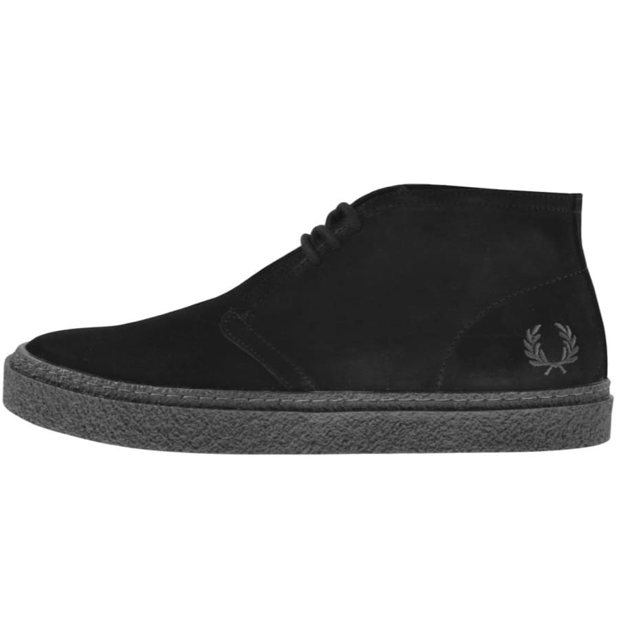 Fred Perry Hawley Suede Shoes Black | Mainline Menswear