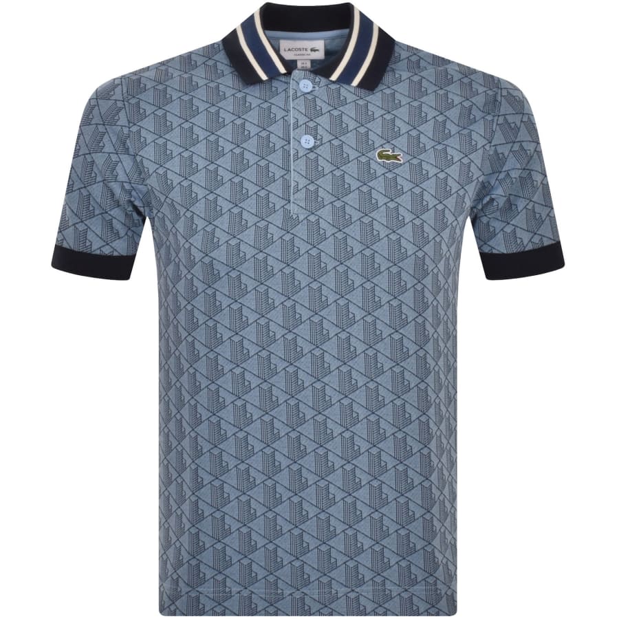 Lacoste Logo Polo T Shirt Blue | Mainline Menswear