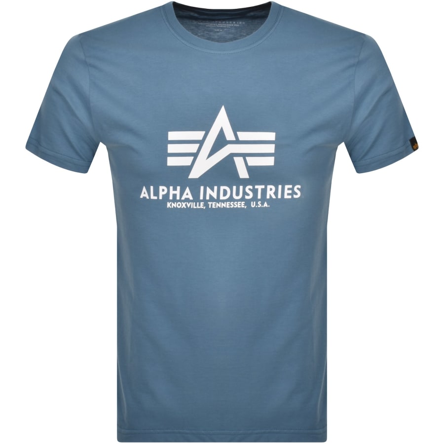 Alpha Industries Basic Logo T Shirt Blue | Mainline Menswear