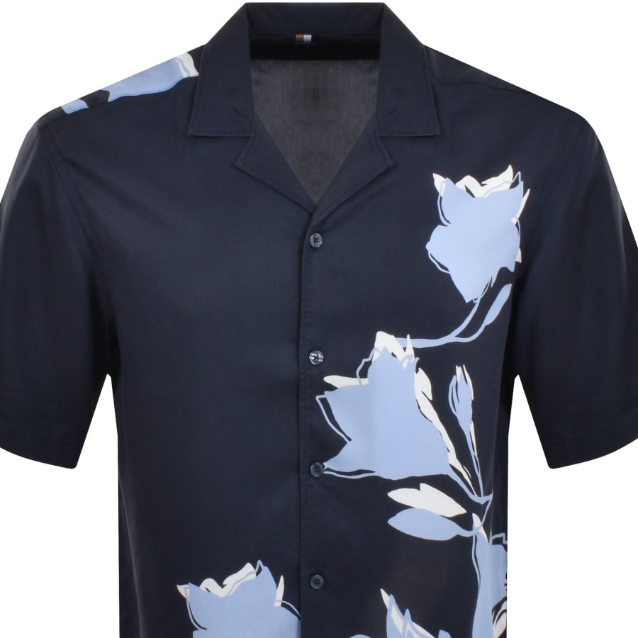 BOSS C Lars Short Sleeve Shirt Blue | Mainline Menswear Ireland